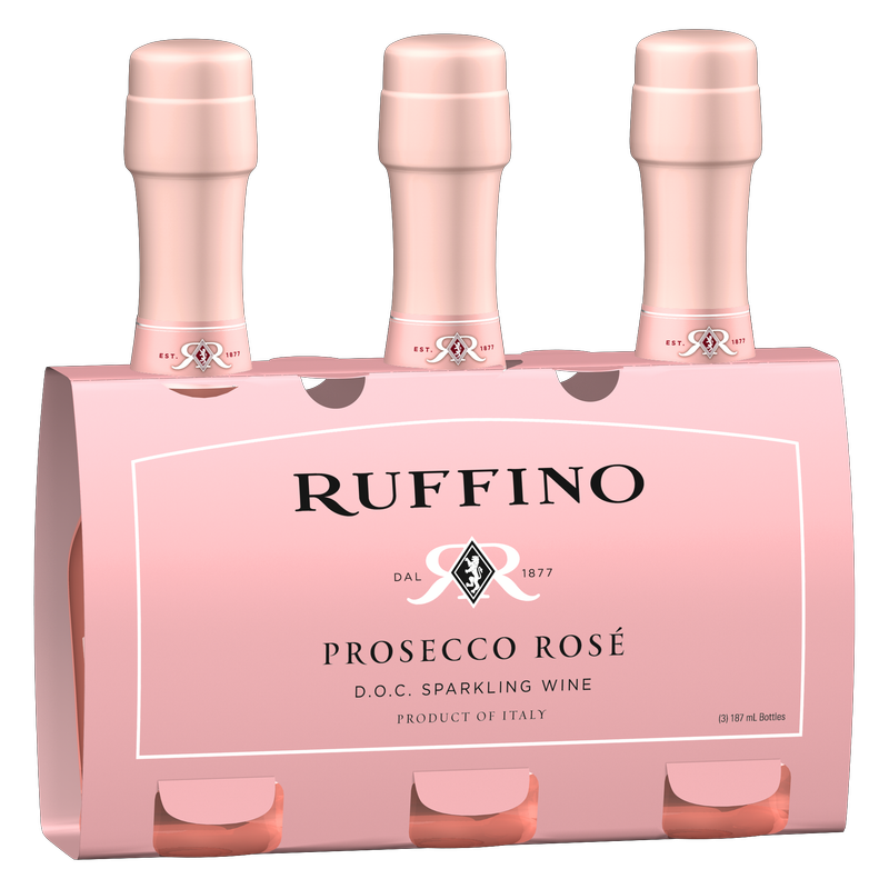 Ruffino Sparkling Rose 3pk 187ml Btl – BevMo!