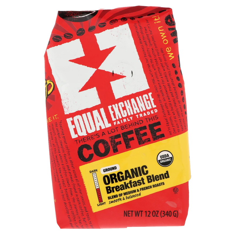 Equal Exchange Organic Breakfast Blend Ground Coffee 12oz – BevMo!