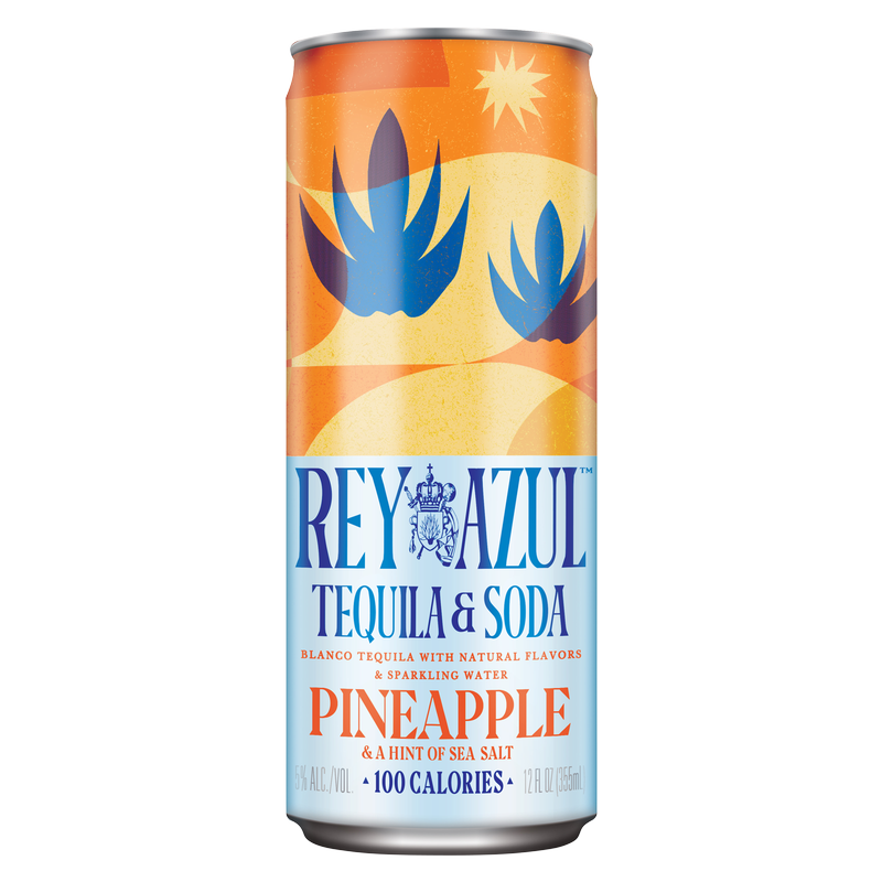 Rey Azul Pineapple with a hint of Sea Salt 12oz Can 5% ABV – BevMo!